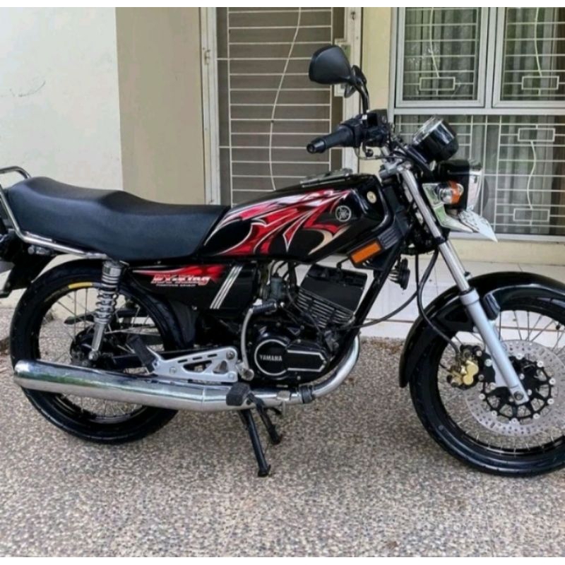 Jual Striping lis sticker standar Yamaha rx king 2006 merah hitam stiker king merah 2006 ...