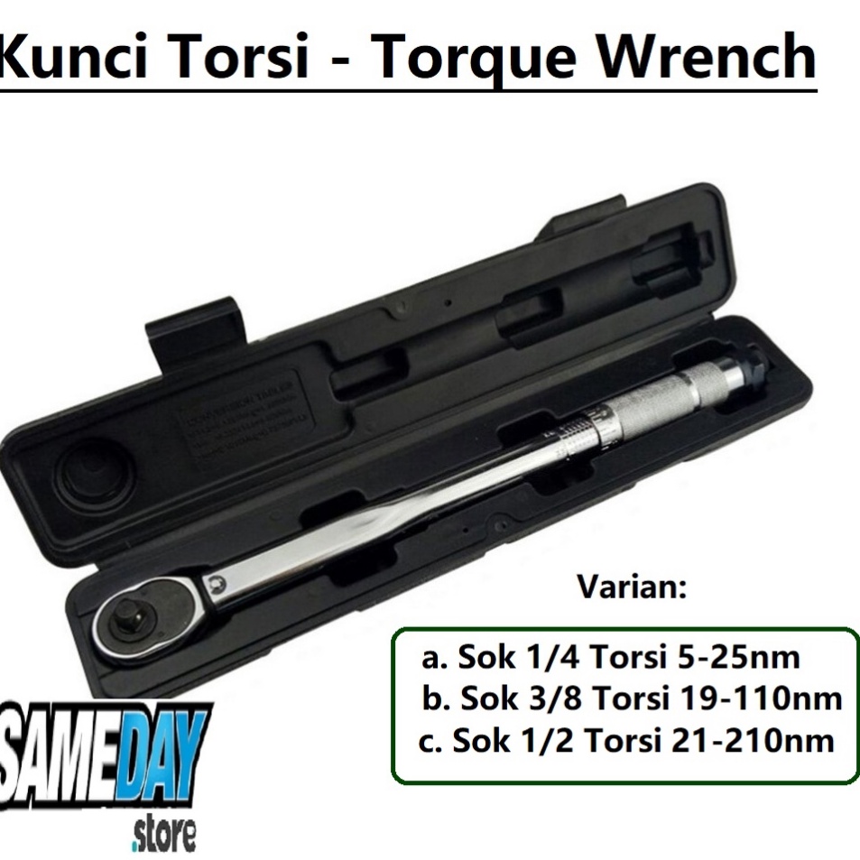 Jual Terlaku Lwh Kunci Torsi Momen Moment Torque Wrench Two Way Spanner ...
