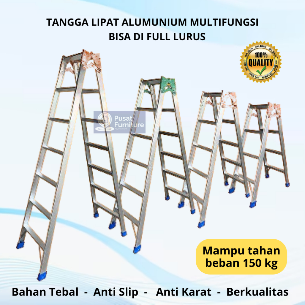 Jual TANGGA ALUMUNIUM / TANGGA LIPAT / TANGGA BAHAN ALUMUNIUM / TANGGA ...