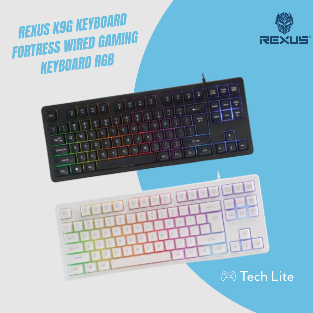 Jual Rexus K9G Keyboard Fortress Wired Gaming Keyboard RGB | Shopee ...
