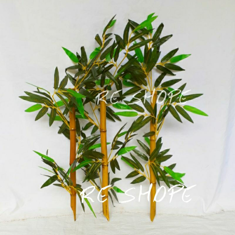 Jual bunga hias 70cm/bunga plastik/pohon bambu/bambu partisi/bambu hias ...
