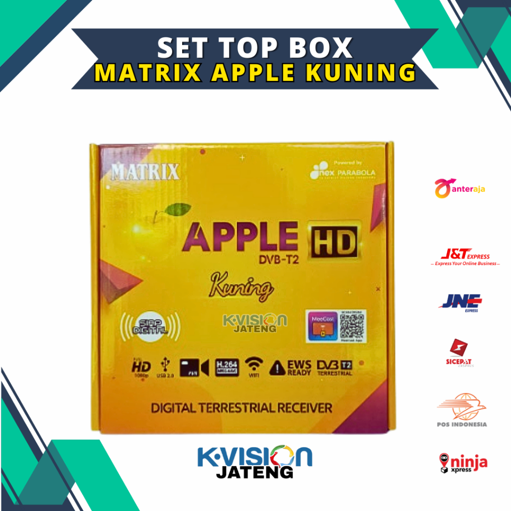 Jual SET TOP BOX MATRIX APPLE KUNING TERBARU BERGARANSI RESMI | Shopee ...