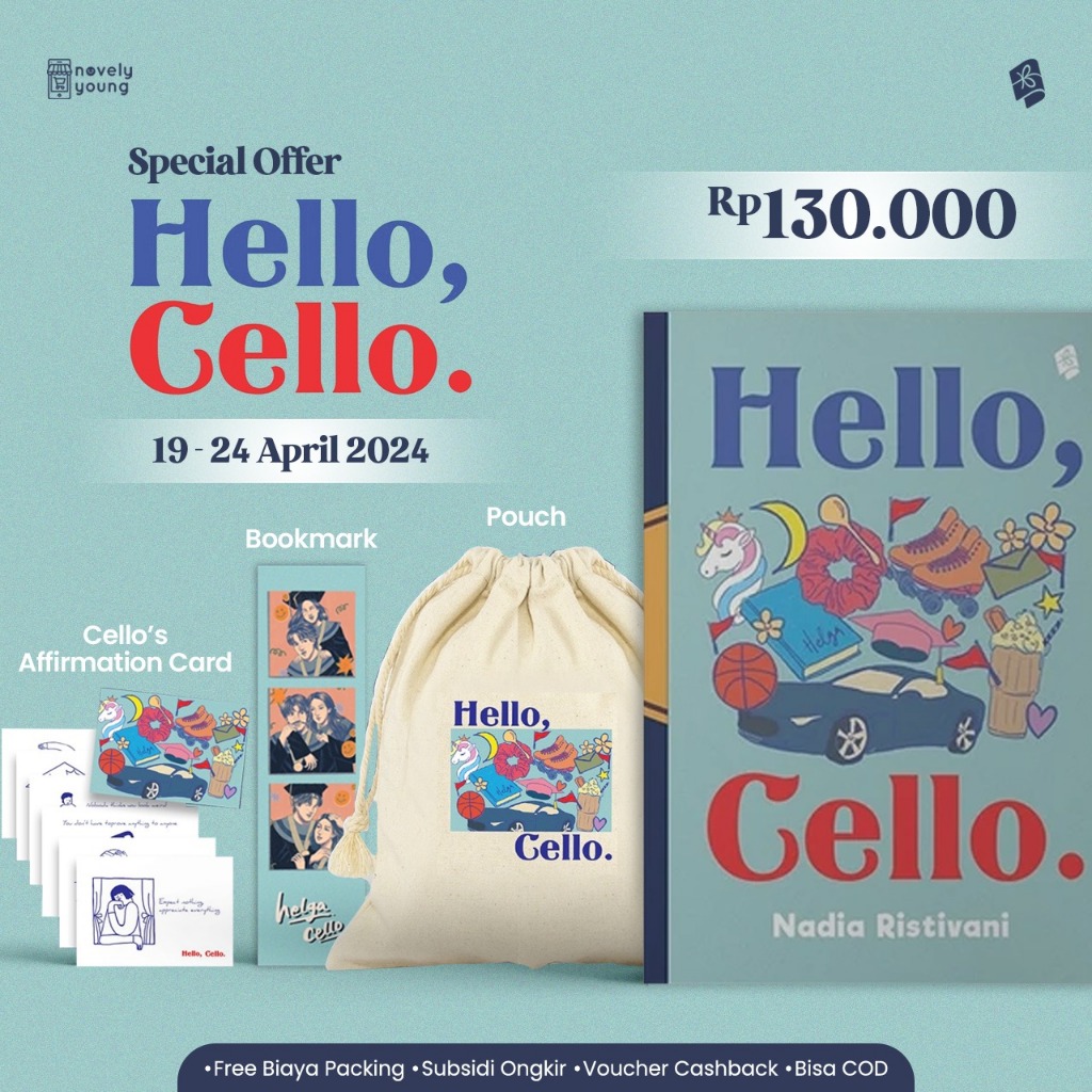 Jual Novel Hello, Cello - Nadia Ristivani / ijoscripts - Bukune - Gratis Biaya Packing | Shopee ...