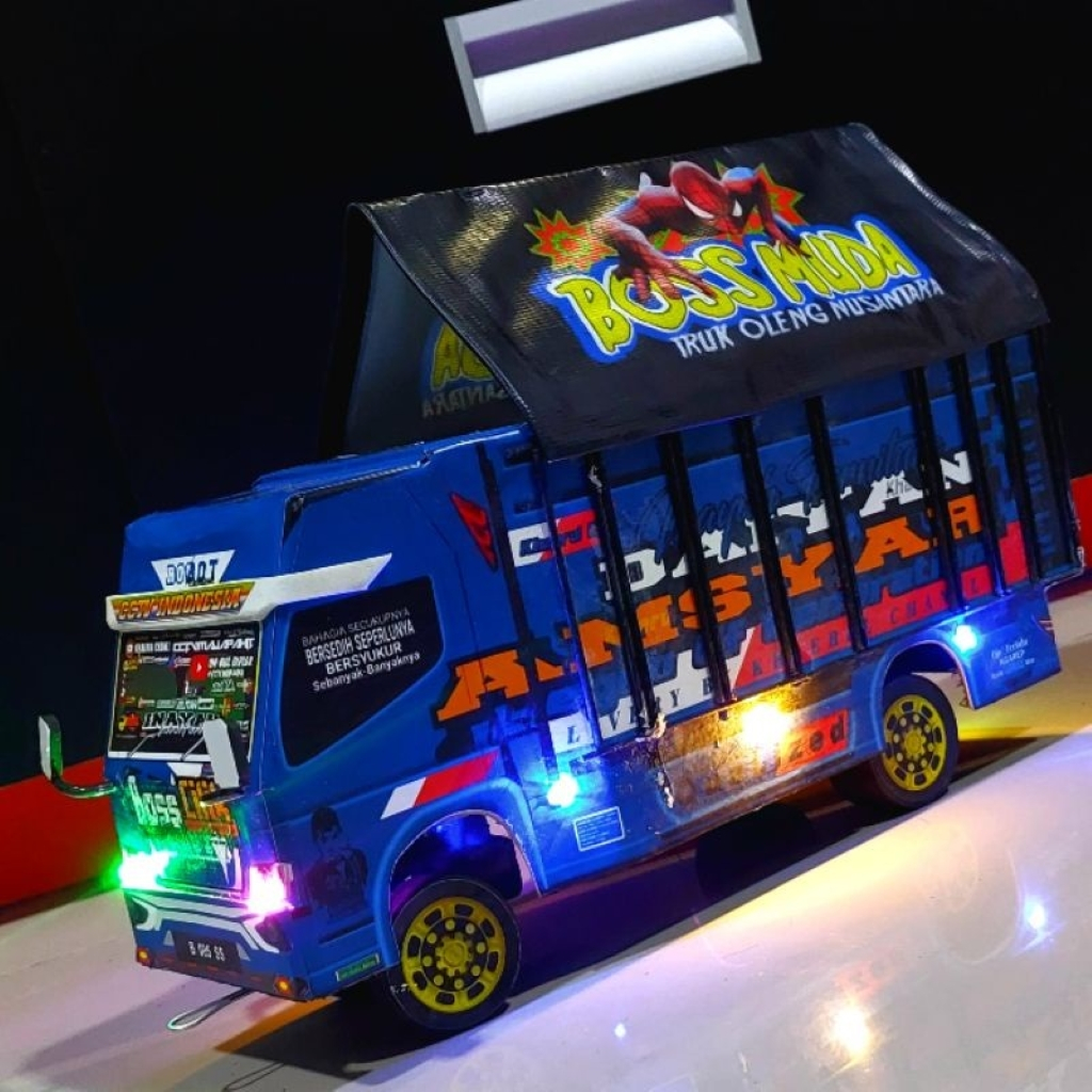 Jual MAINAN MURAH Truk Oleng Mainan Miniatur Truk Ada Lampu Dan Terpal ...