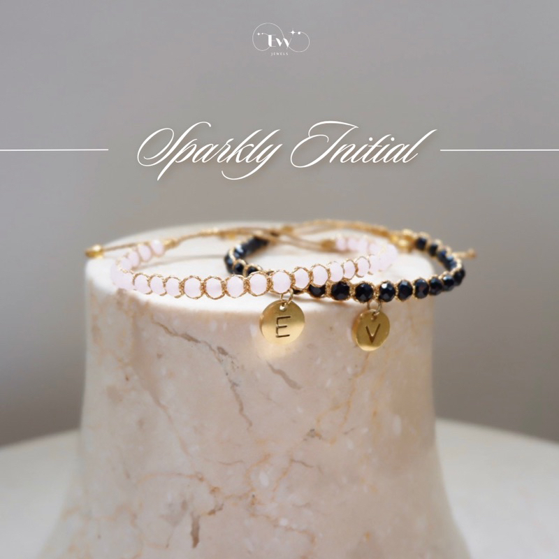 Jual SPARKLY INITIAL CHARM (add on belum termasuk gelang) | Shopee ...