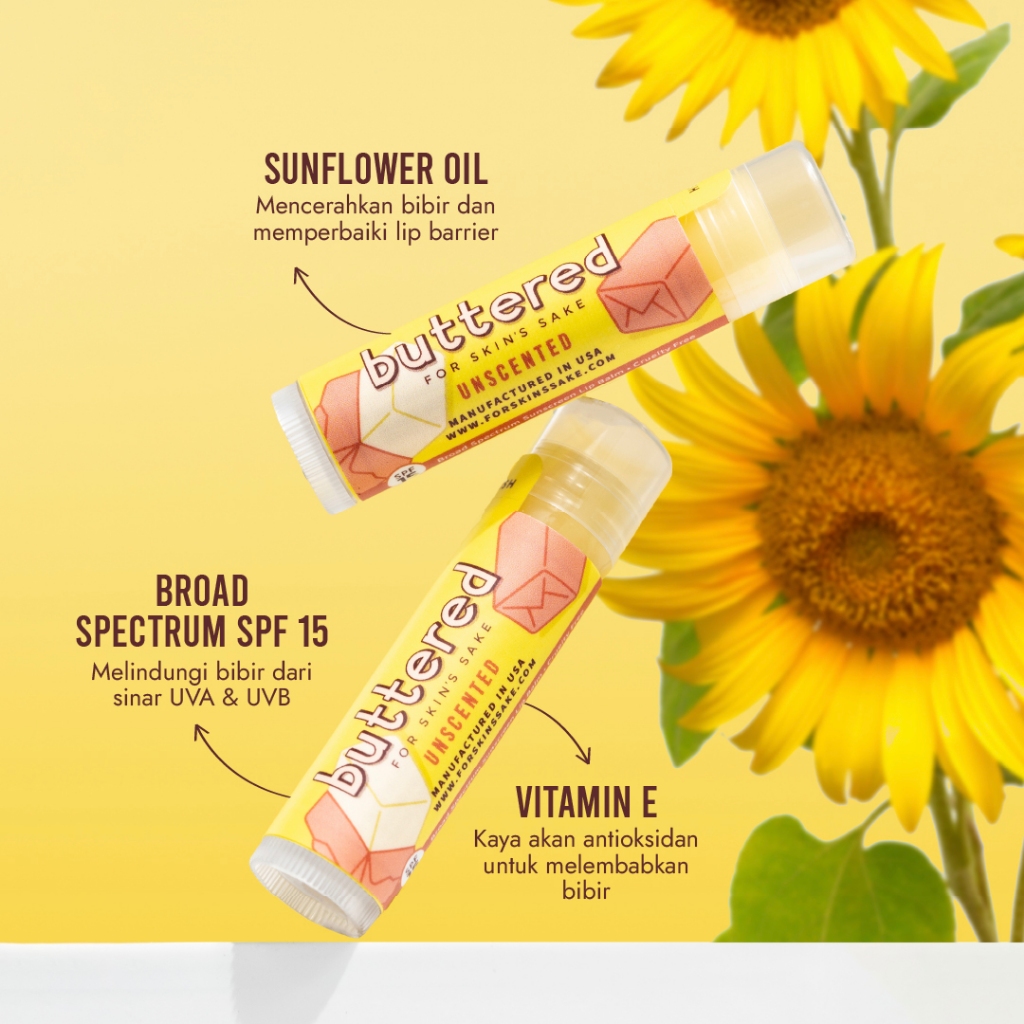 Jual Buttered Premium Lip Balm SPF 15 Pelembab Bibir Lip Care Solusi ...