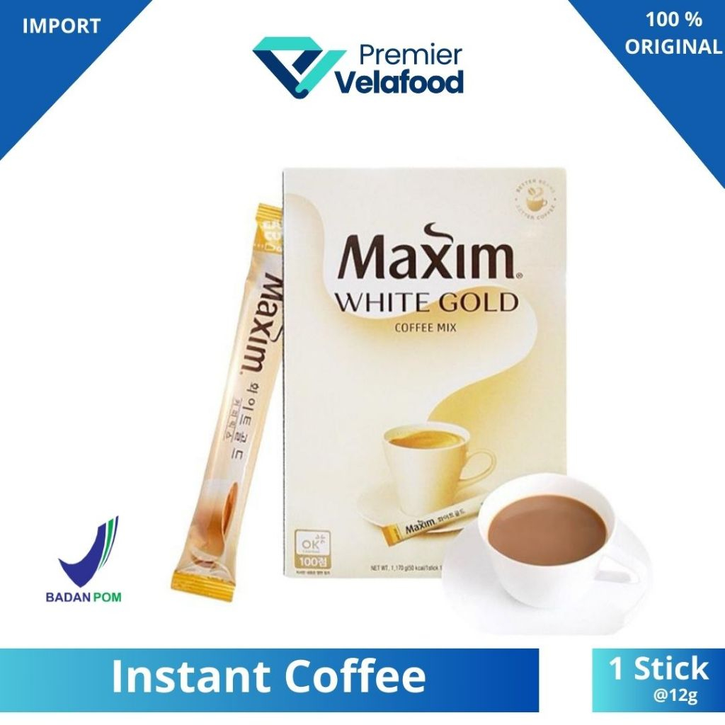 Jual [HALAL] MAXIM KOREAN COFFEE I MAXIM COFFEE WHITE GOLD MILD - ISI ...
