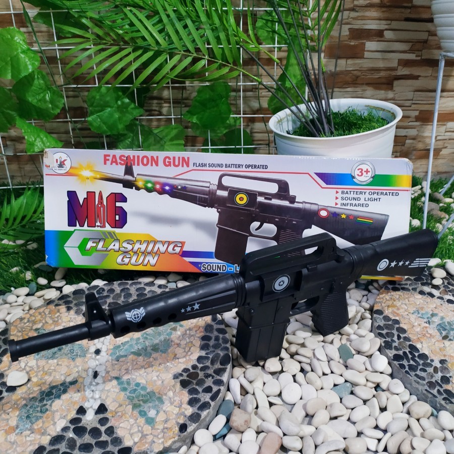 Jual Mainan senapan M16 flashing gun anak murah | Shopee Indonesia