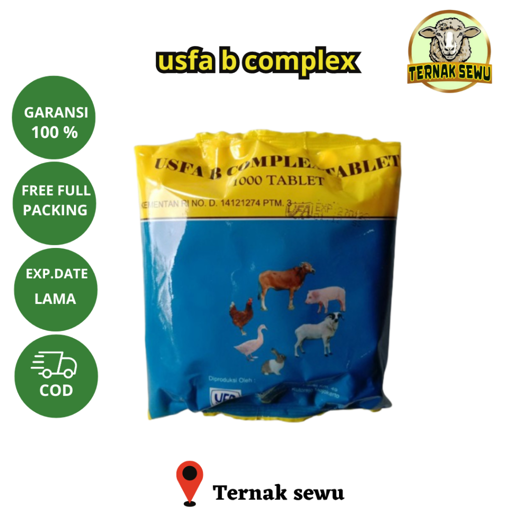 Jual USFA B COMPLEX Tablet - Vitamin B Komplek 1000 Tablet Meningkatkan ...