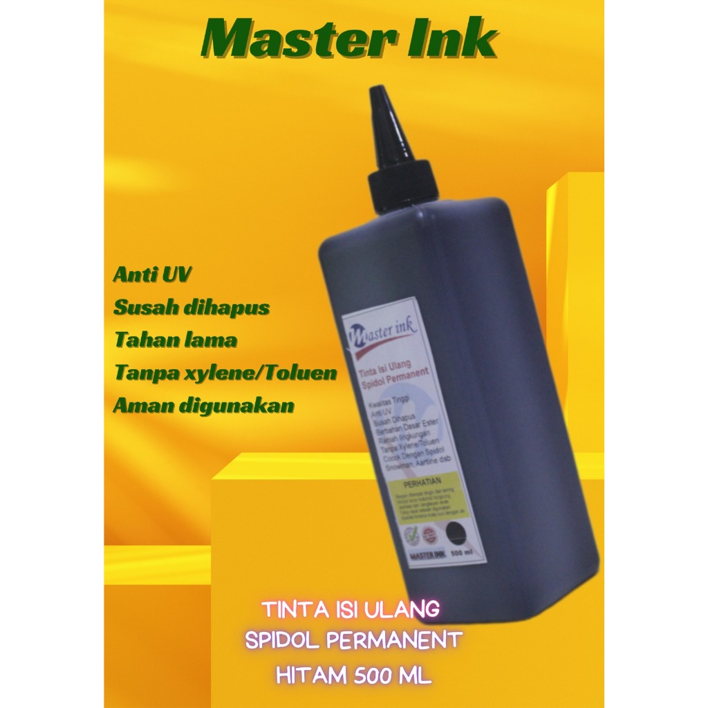 Jual Tinta Spidol Permanen Master INK Tinta Isi Ulang Spidol Master Ink ...