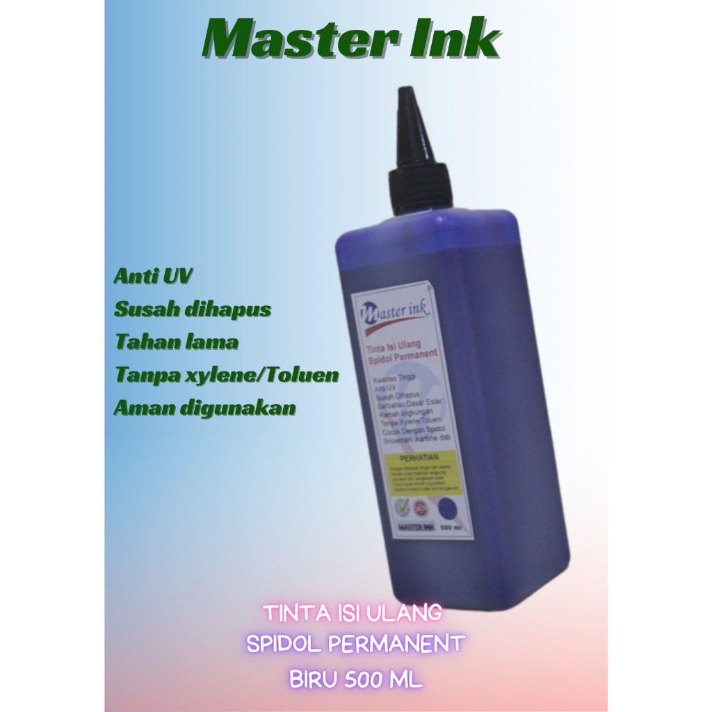 Jual Tinta Spidol Permanen Master INK Tinta Isi Ulang Spidol Master Ink ...