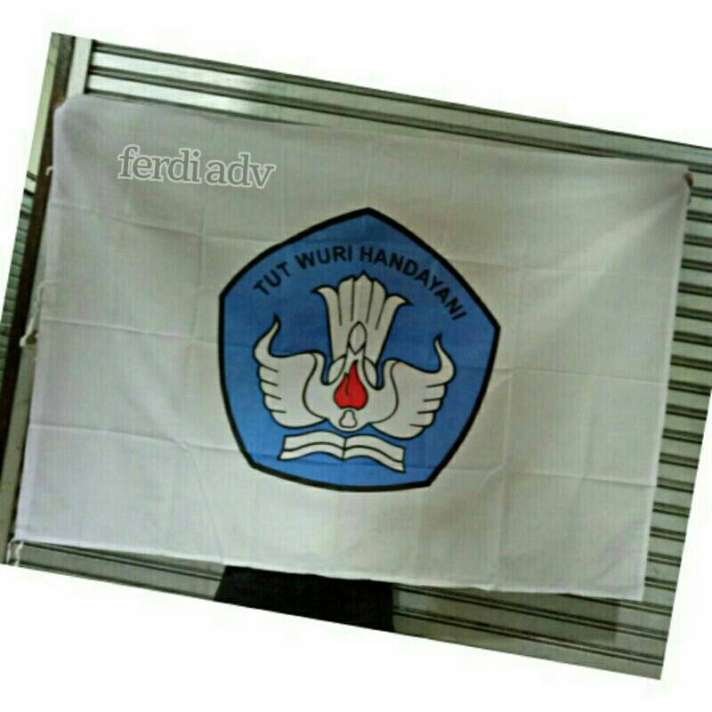 Jual Bendera tutwuri handayani dasar putih ukuran 90 cm x 135 cm ...