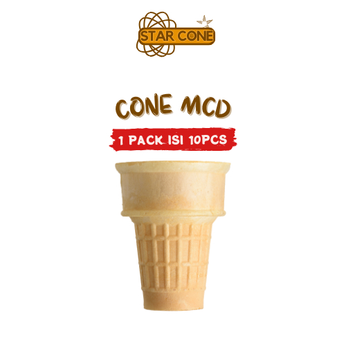 Jual STARCONE Mcd kerupuk eskrim tawar untuk ice cream soft mix - isi ...
