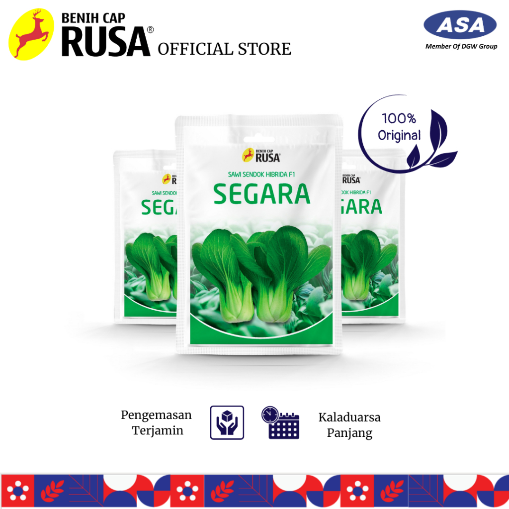 Jual Benih Cap Rusa - 3200 BENIH BIBIT BIJI PAKCOY SEGARA F1 - Kemasan ...
