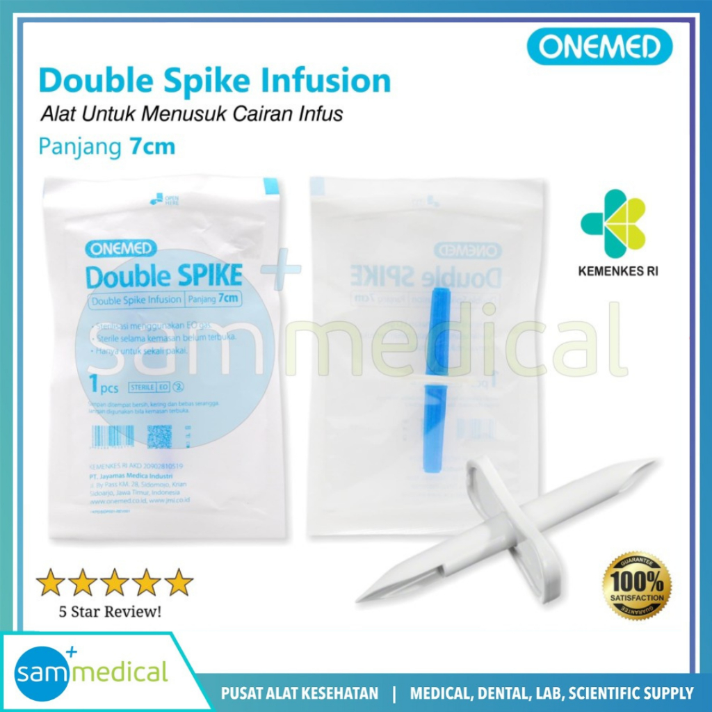 Jual OneMed Double Spike Infusion / one med Transofix / Double Spike ...