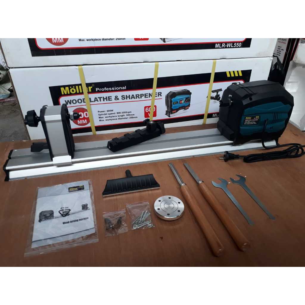 Jual masin bubut kayu MOLLAR WL550 Mini Wood Lathe & Sharpener mesin ...