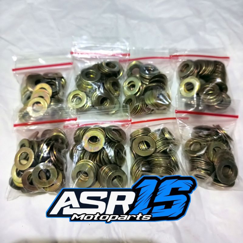 Jual Ring Plat Kuning Ukuran M6 Untuk Baut 10 Isi 100 Pcs | Shopee ...