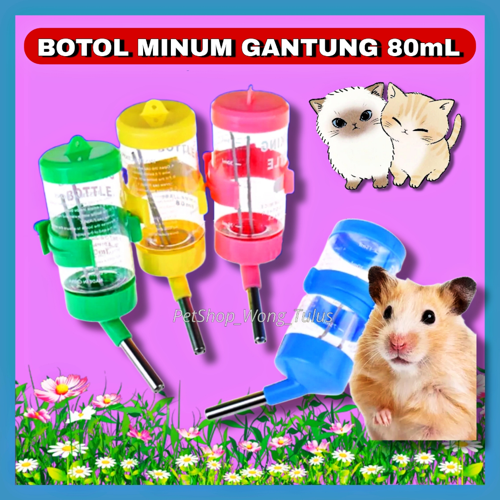 Jual PSWT- Botol Minum Hamster 80mL Botol Minum Gantung Kelinci Marmut ...