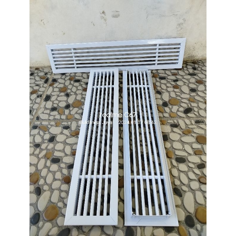 Jual Bar Grill Ac Ducting 120x10 Cm Warna Putih | Shopee Indonesia