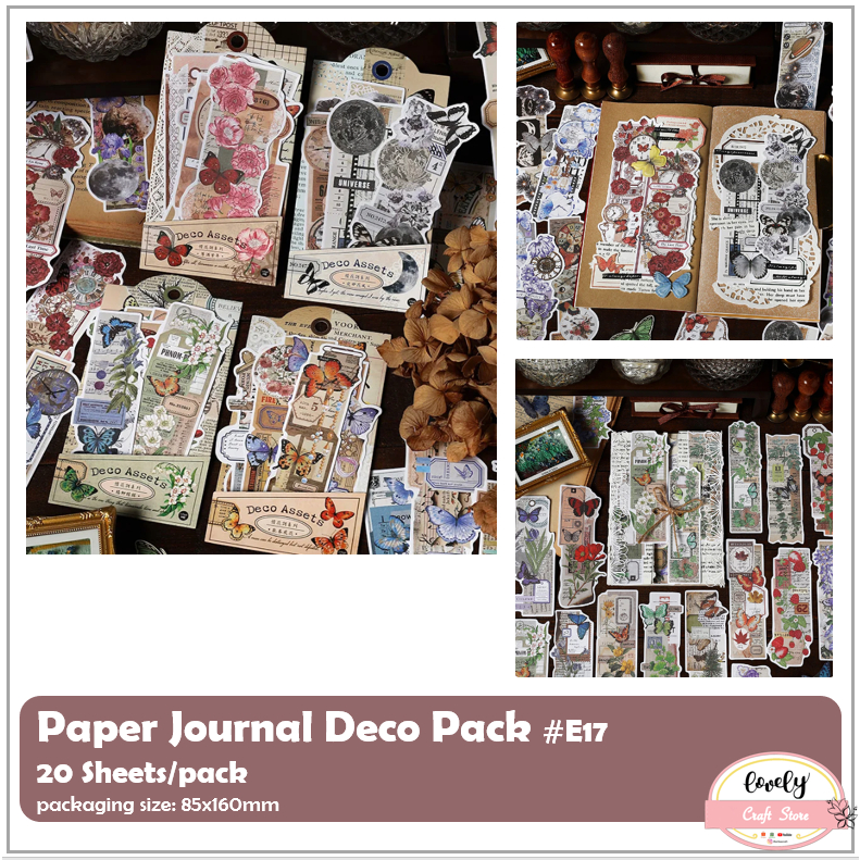 Jual LovelyCraftStore | E17 ~ 20pcs/pack Paper Pack Deco Pack ...