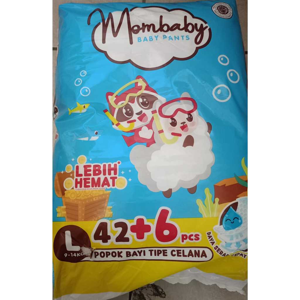 Jual MOMBABY PANTS S54+6 M50+6 L42+6 XL36+6 XXL32+6 POPOK CELANA | Shopee Indonesia