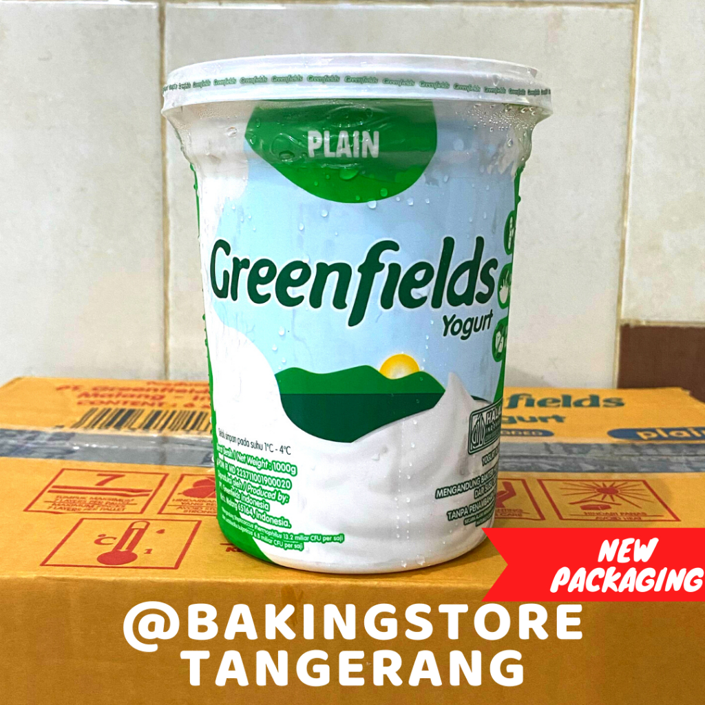 Jual Greenfields Yogurt Plain (Non Sugar) 1 Kg | Yogurt Plain ...