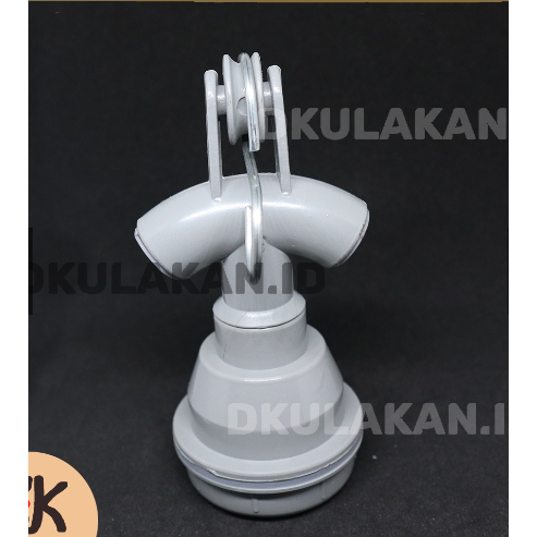 Jual Fitting Fiting Lampu Jalan Gantung / Fiting WD E27 Tanpa Kabel Body Plastik + Keramik ...