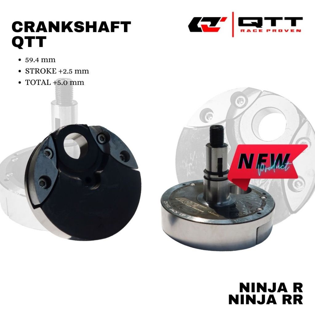 Jual Crankshaft Kruk As Qtt Ninja R Rr Zx 2 5 5 Mm 59 4 Mm Shopee