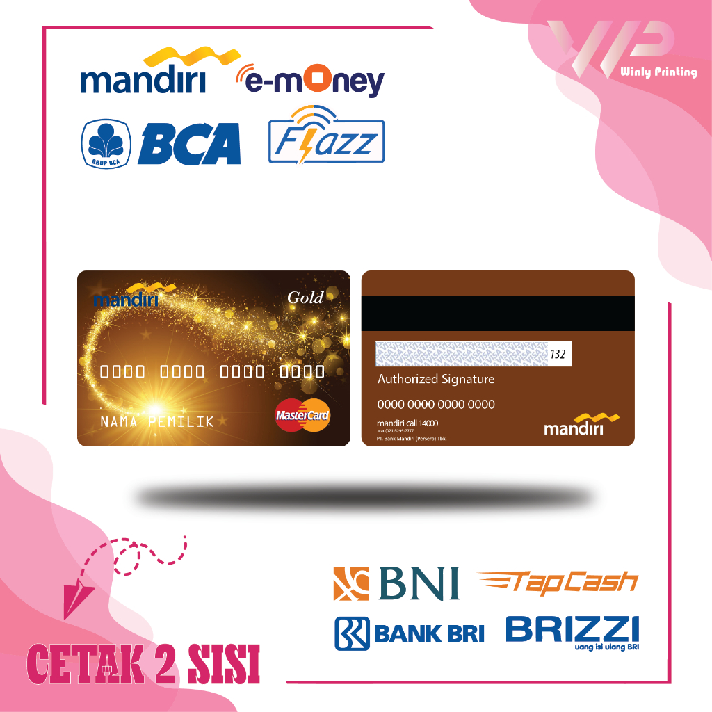 Jual KARTU EMONEY DEBIT KREDIT PLATINUM GOLD MANDIRI FLAZZ BCA GEN 2 ...