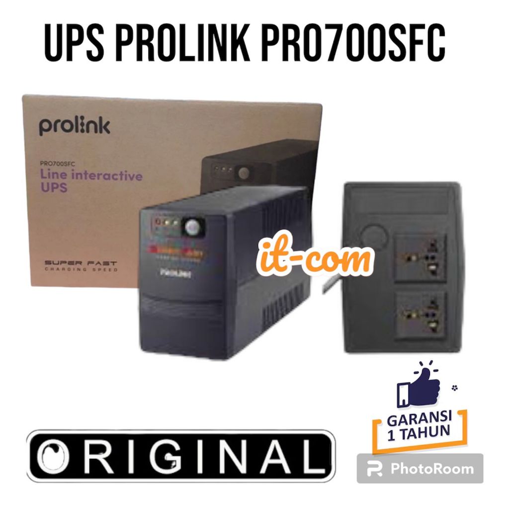 Jual UPS Prolink PRO700SFC 650VA Garansi 1 Tahun | Shopee Indonesia