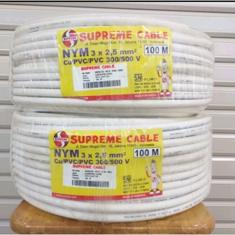 Jual Kabel Listrik Kabel NYM Supreme 3x2,5mm 100m | Shopee Indonesia