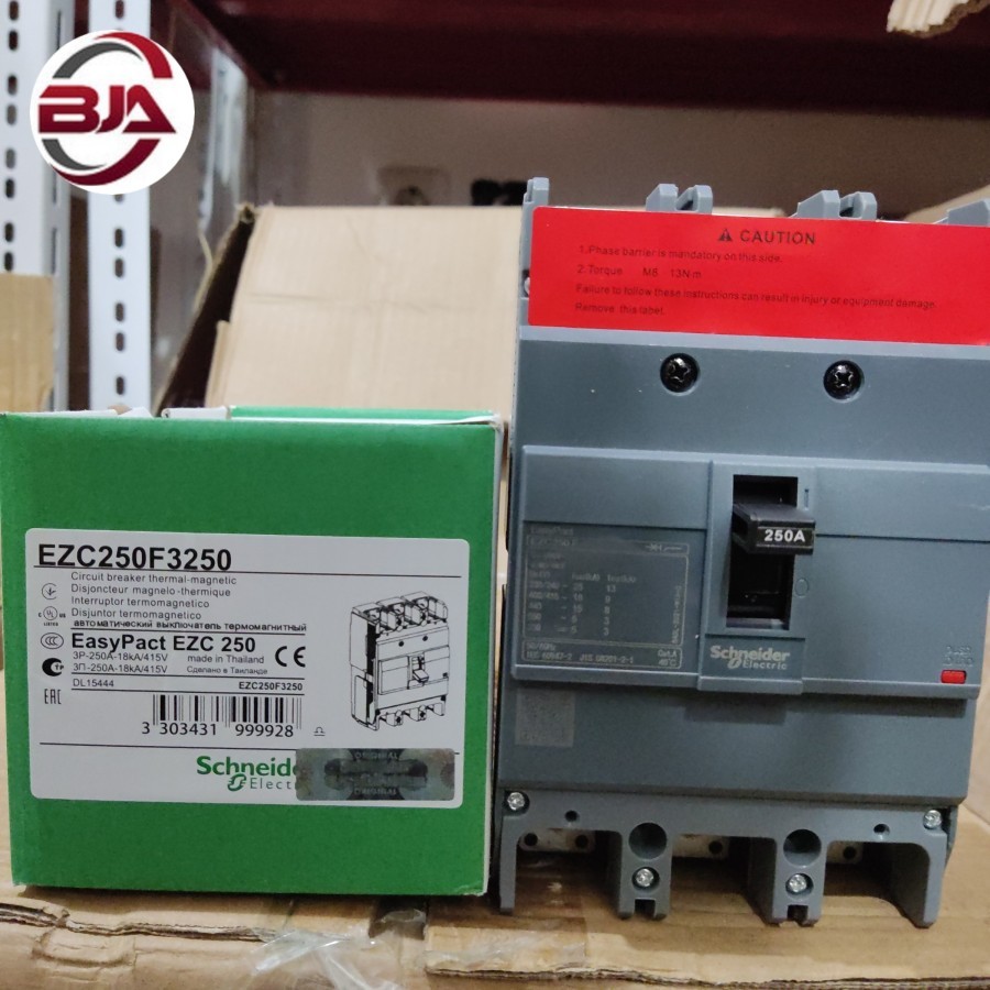 Jual MCCB / BREAKER SCHNEIDER EZC250F 100A 125A 160A 200A 225A 250A 18ka 3Phase 3Pole 3 Phase 3 ...