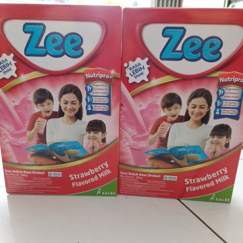 Jual SUSU BUBUK ZEE RASA STRAWBERRY 320 g | Shopee Indonesia