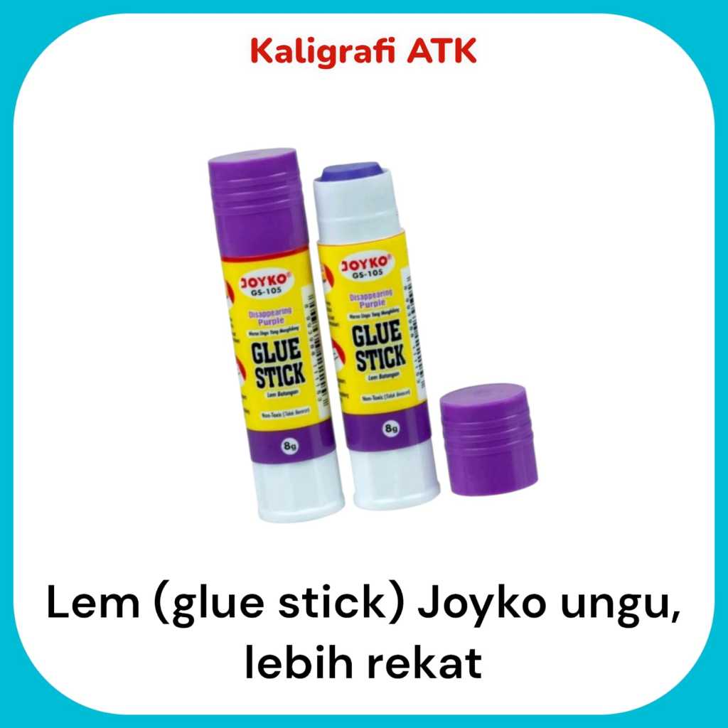Jual Lem glue stick Joyko GS-105 ungu | Shopee Indonesia