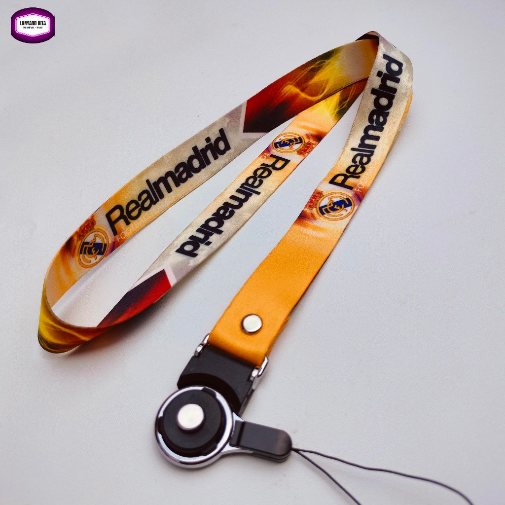 Jual LANYARD TALI GANTUNGAN HP ID CARD REAL MADRID | Shopee Indonesia