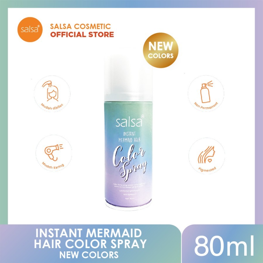 Jual * FELIZ * SALSA Instant Mermaid Hair Color Spray 80ml | Shopee ...