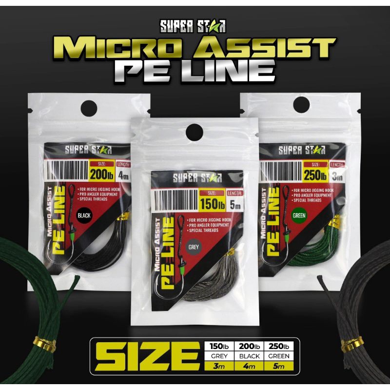 Jual TALI PANCING KEVLAR SUPERSTAR MICRO ASSIST PE LINE FOR MICRO ...