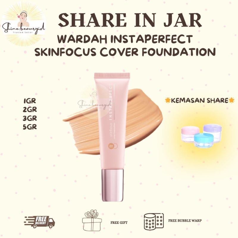 Jual [SHARE IN JAR] Instaperfect Skinfocus Cover Foundation | Shopee Indonesia