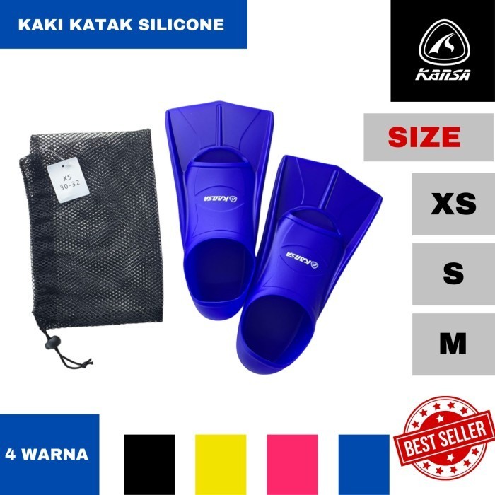 Jual KAKI KATAK SPEED / KANSA FIN RENANG DEWASA DAN ANAK WARNA PENDEK ...