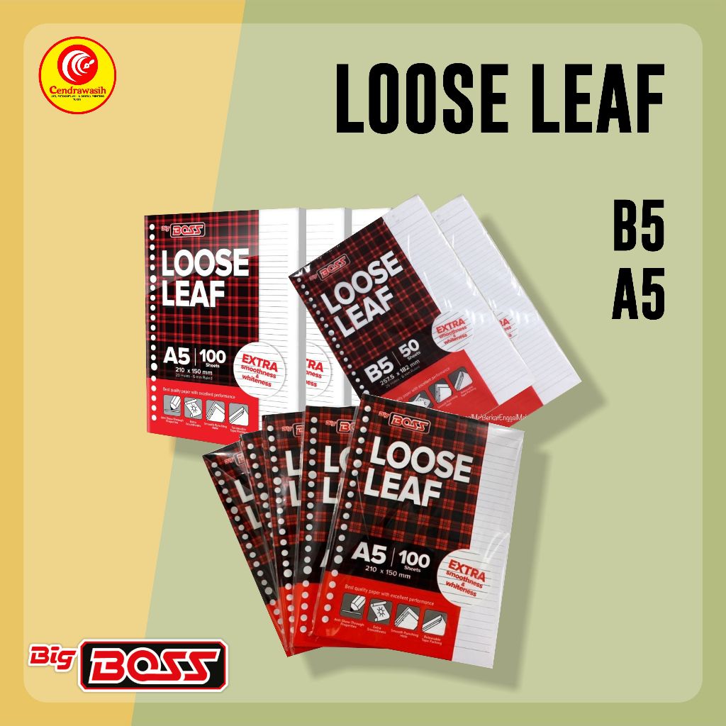 Jual LOOSE LEAF BIG BOSS/REFIL BINDER/KERTAS/BUKU/BIG BOSS | Shopee ...