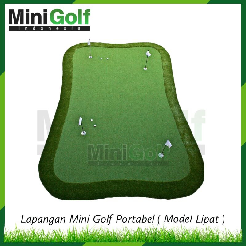 Jual Lapangan mini golf portable / ukuran 150×250 cm / Putting green ...