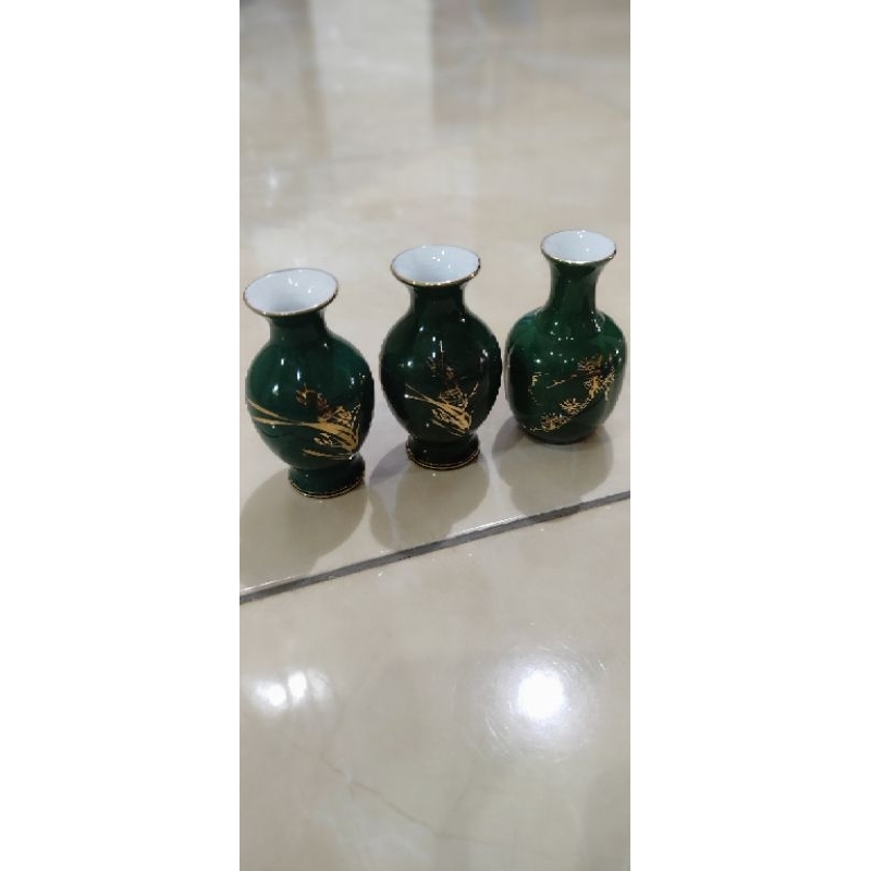Jual pot kecil set 3 pcs ( warna hijau tua) | Shopee Indonesia