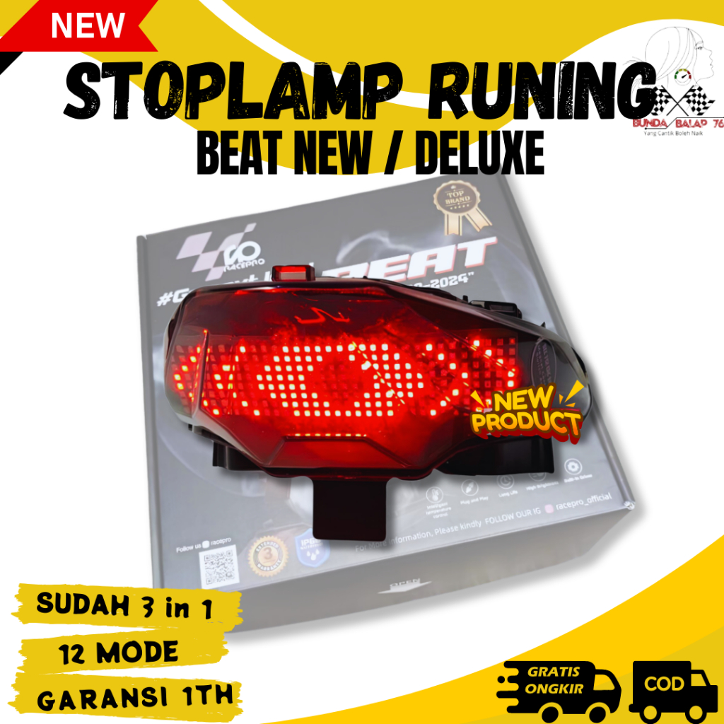 Jual Stoplamp Running Beat Deluxe Street cbs 11 mode running otomatis ...