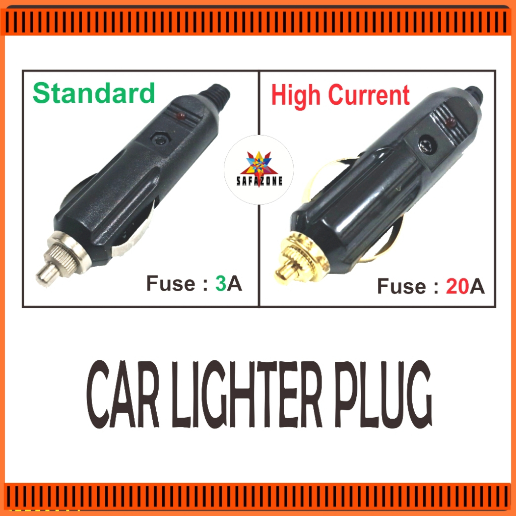 Jual Plug Jack Car Lighter Soket Colokan LED Fuse 12V 24V | Shopee ...