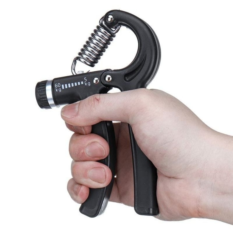 Jual Hand Grip Gym Fitness Olahraga Adjustable Alat Tangan 5-60Kg Hitam ...