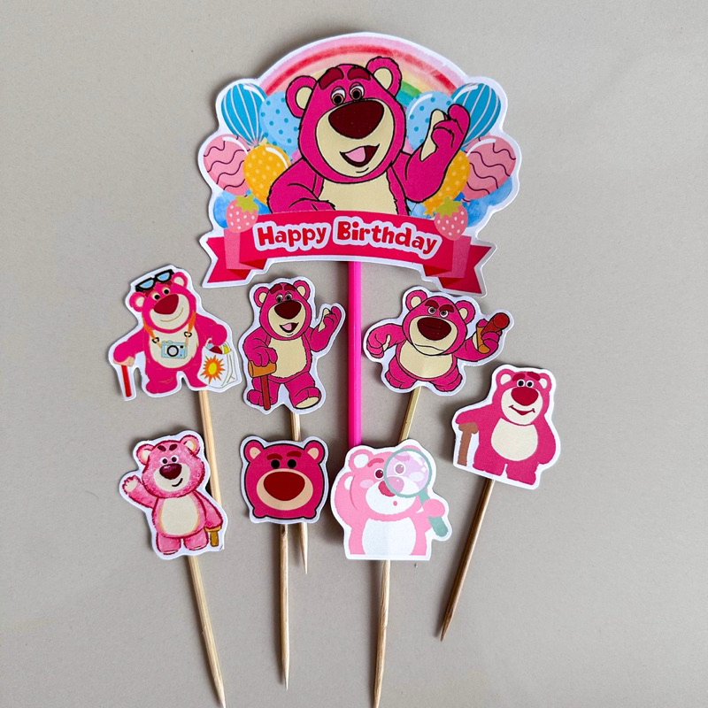 Jual TOPPER LOTSO BEAR / (LA-001) CAKE TOPPER LOTSO / TOPPER KUE LOTSO ...