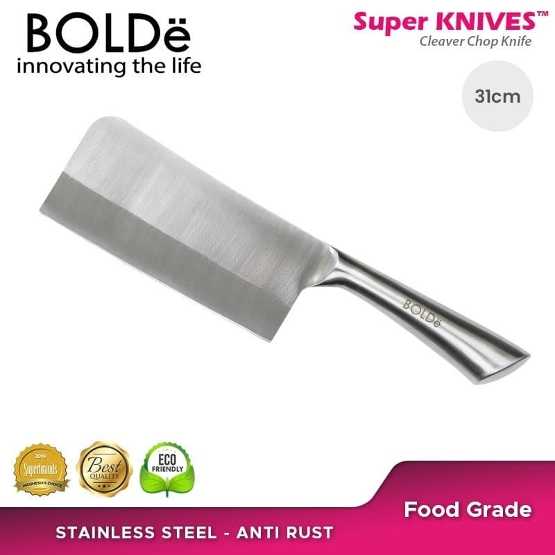 Jual BOLDe Super Knives Titanium Cleaver Chop Knife 31 CM - Pisau ...