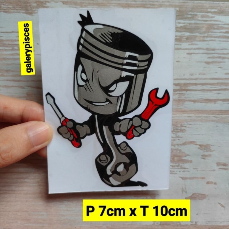 Jual stiker keren gambar piston sticker cutting motor | Shopee Indonesia
