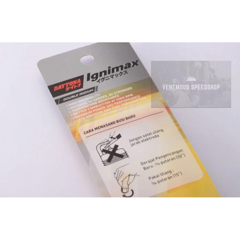 Jual Busi Racing Daytona Double Iridium Spark plug CR9E CPR9EA-9 CPR7EA9 Supra125 Blade MX ...