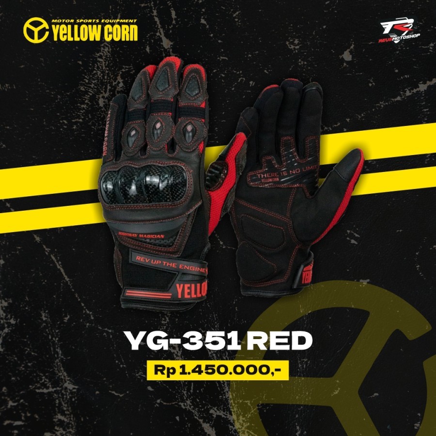 Jual Sarung Tangan Motor Yellow Corn YG-351 | Riding Gloves Touring-ORI ...